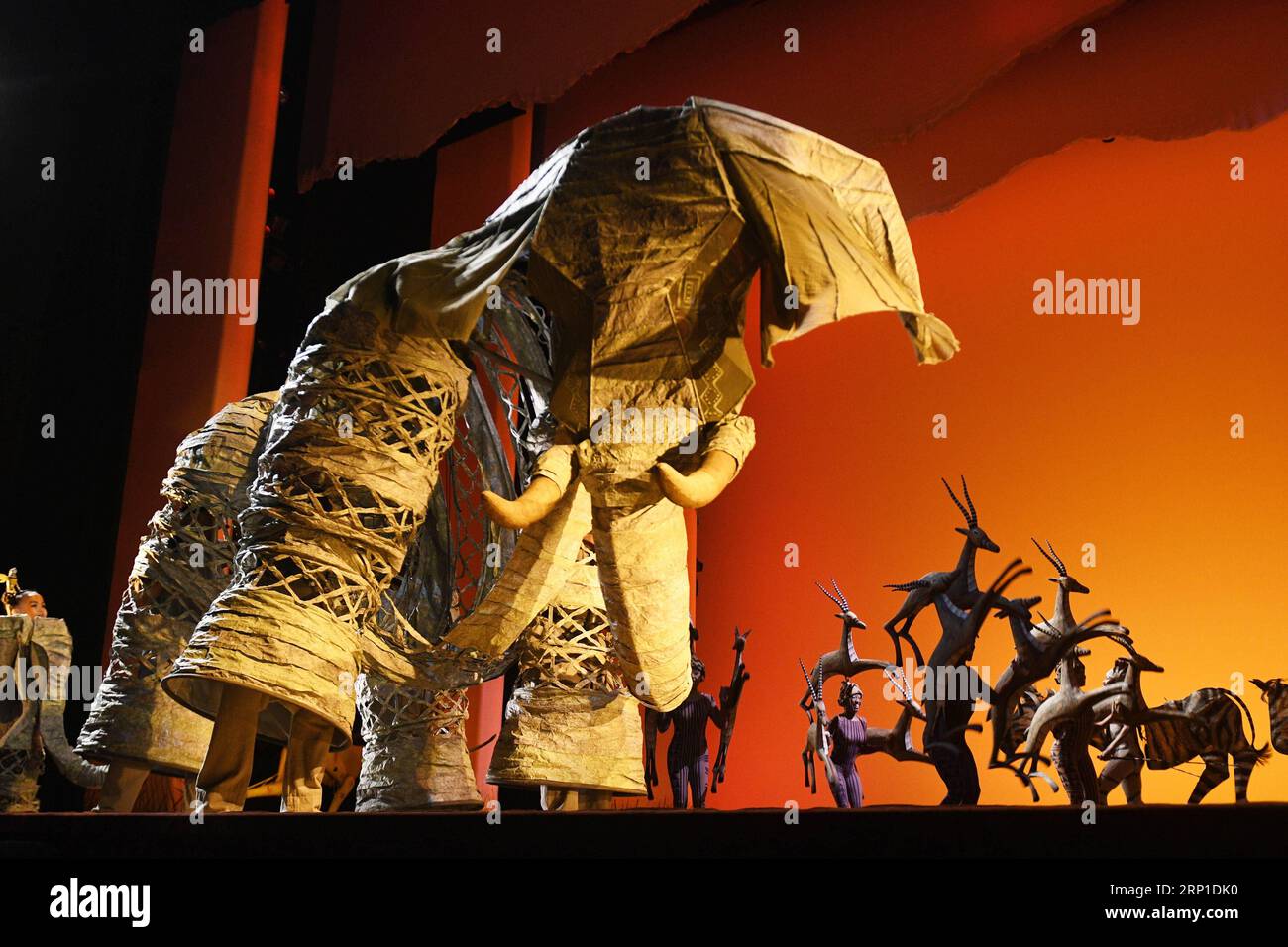 (180628) -- SINGAPORE, June 28, 2018 -- Actors perform in The Lion King ...