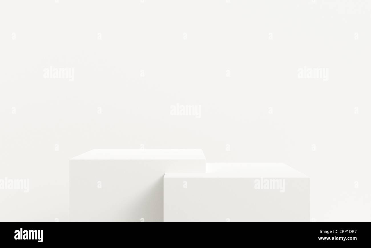 White product display stage platform background. minimalist white ...