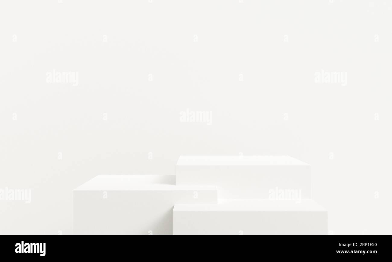 White product display stage platform background. minimalist white ...