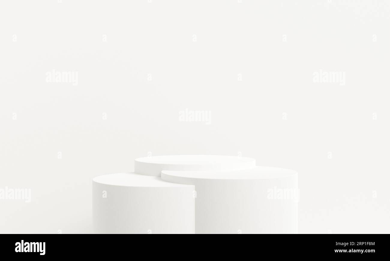 White product display stage platform background. minimalist white ...