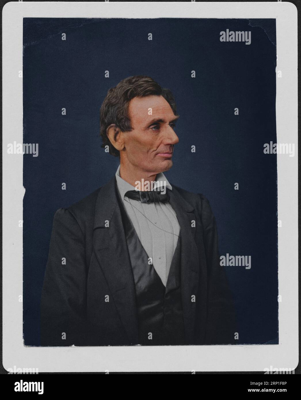 Abraham Lincoln, presidential candidate. Photo of Lincoln made from a ...