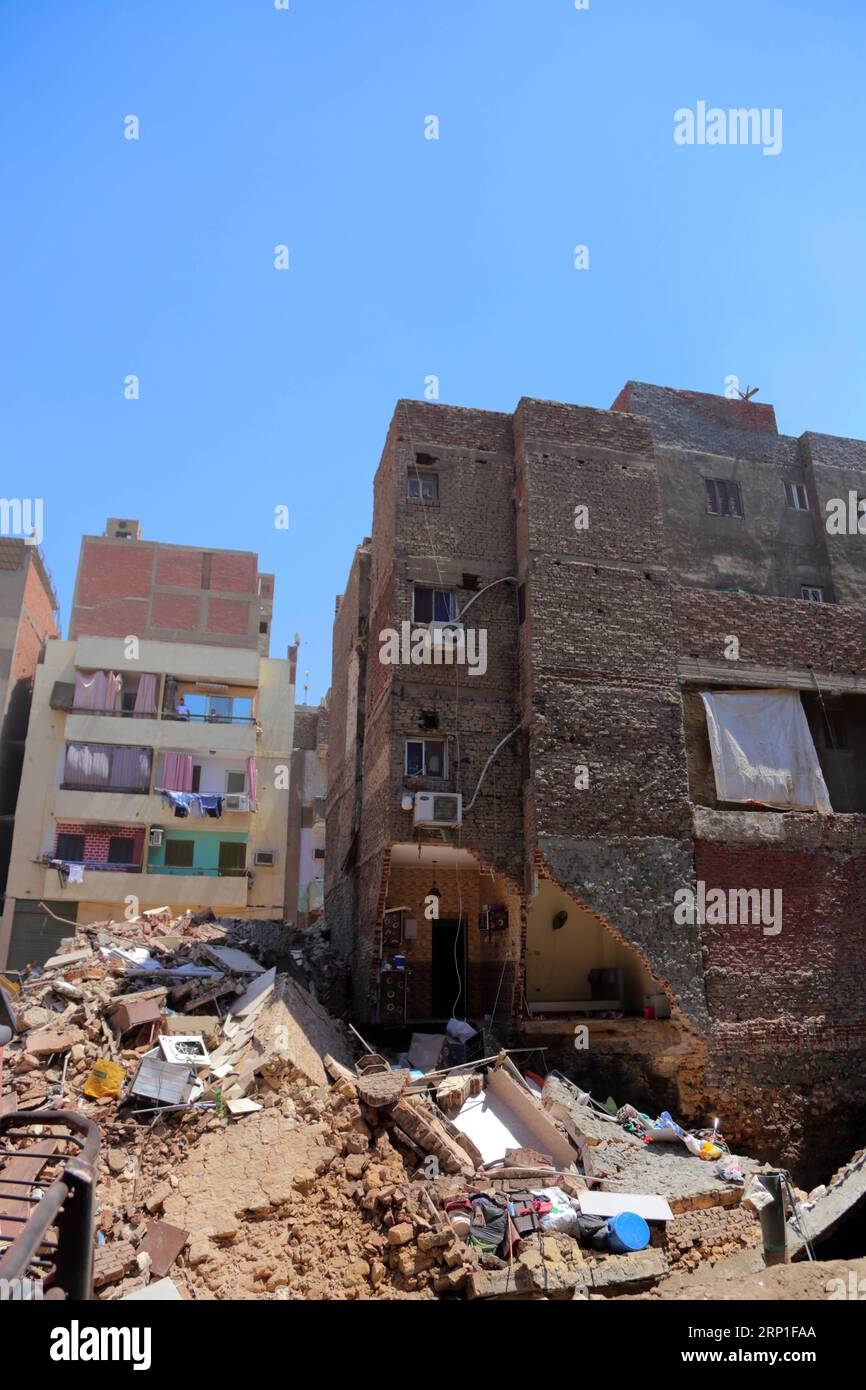 Egypt cairo building collapse hi-res stock photography and images - Alamy