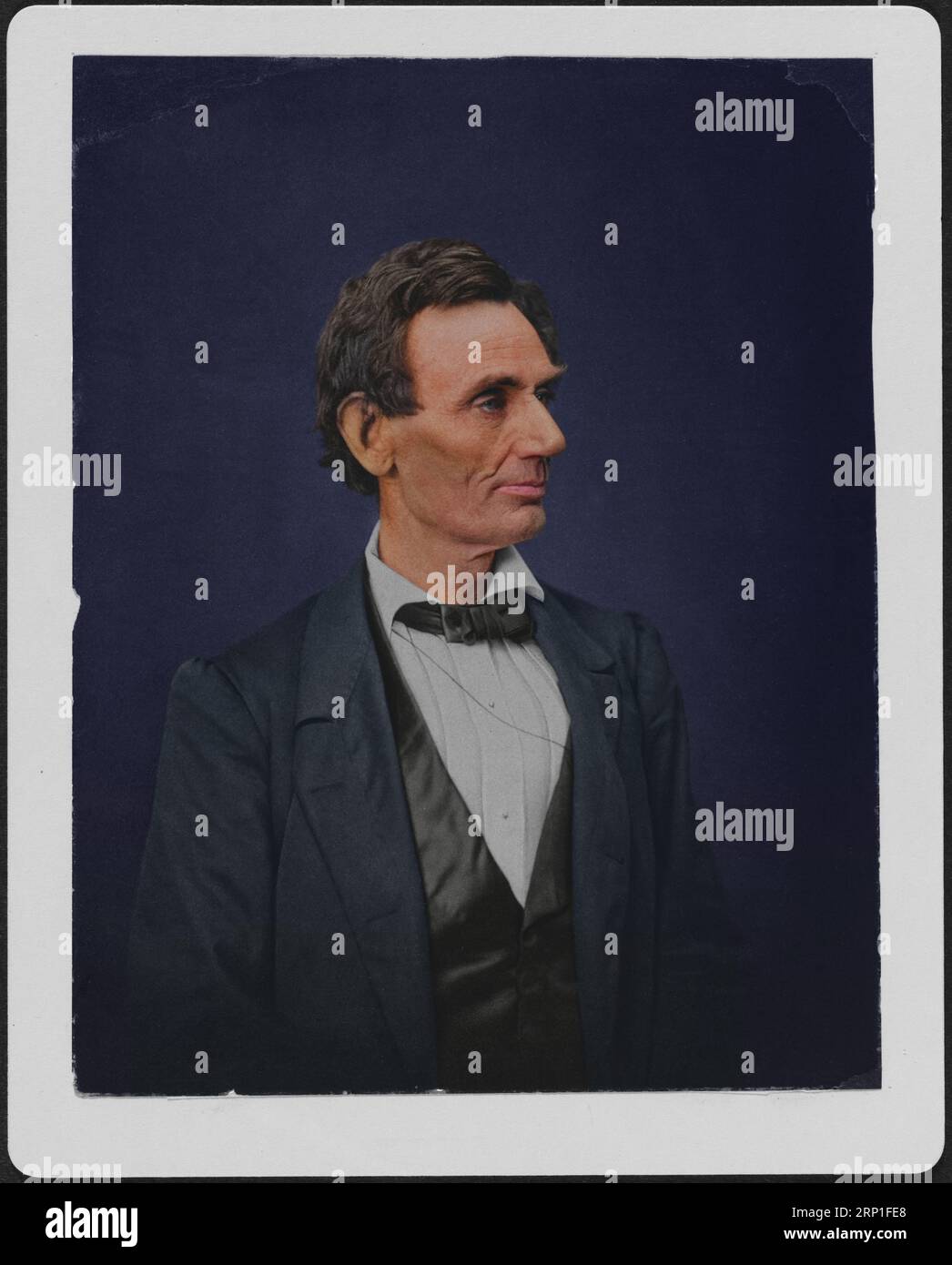 Abraham Lincoln, presidential candidate. Photo of Lincoln made from a ...