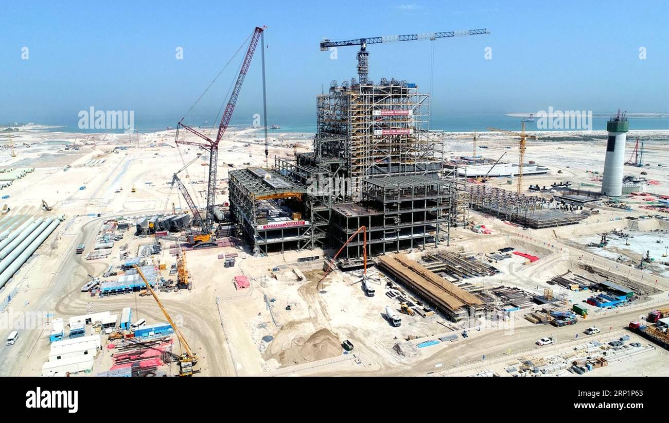 (180718) -- DUBAI, July 18, 2018 -- Aerial photo taken on June 19, 2018 ...