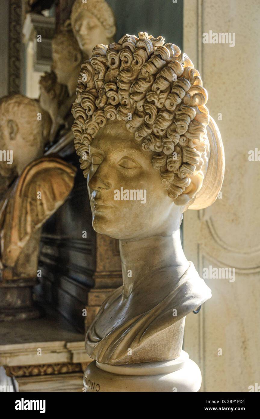 Rome, Italy, August 12, 2008: Lady Flavia. Capitoline Museums Stock ...