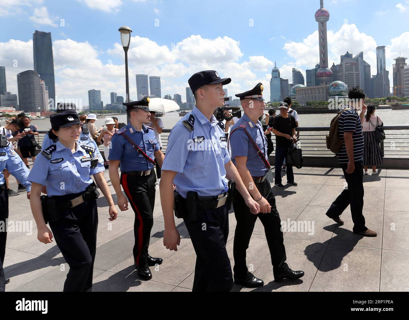 Chinese police officers patrolling hi-res stock photography and images ...