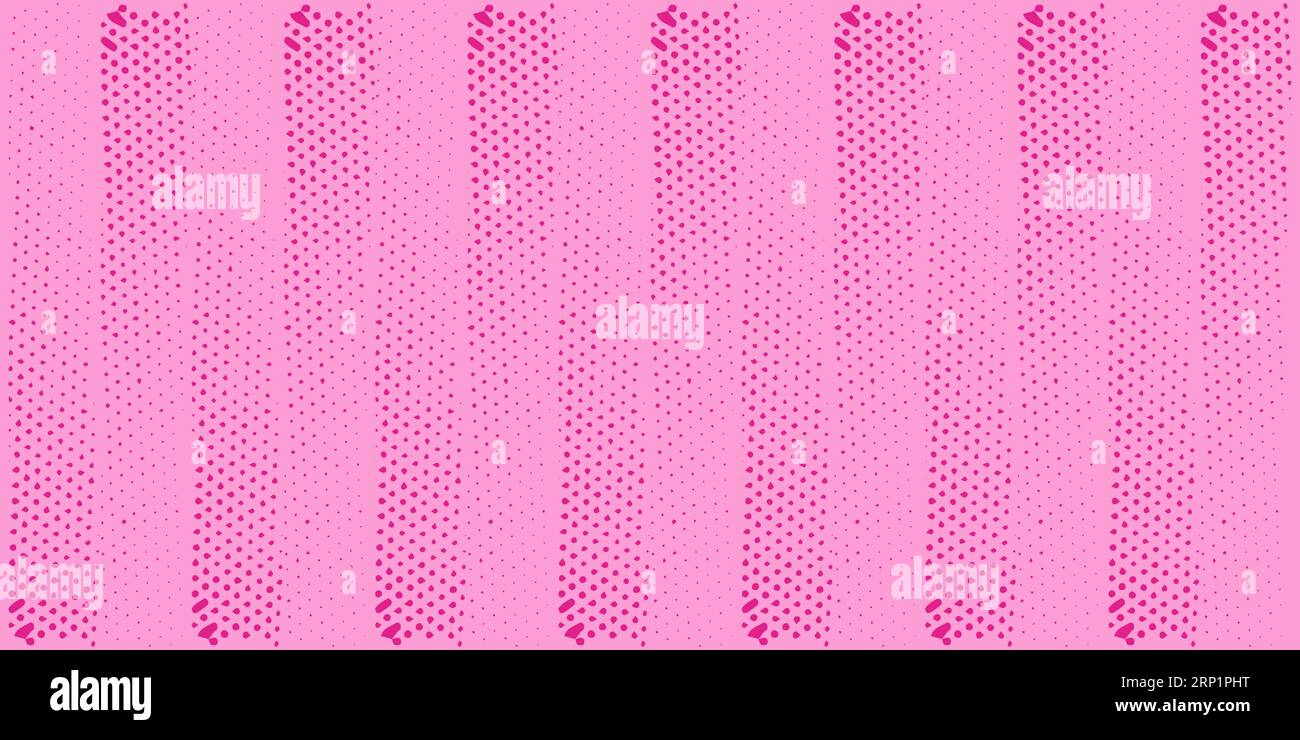 Barbie background. Pink shape seamless pattern. Abstract points. Trendy ...