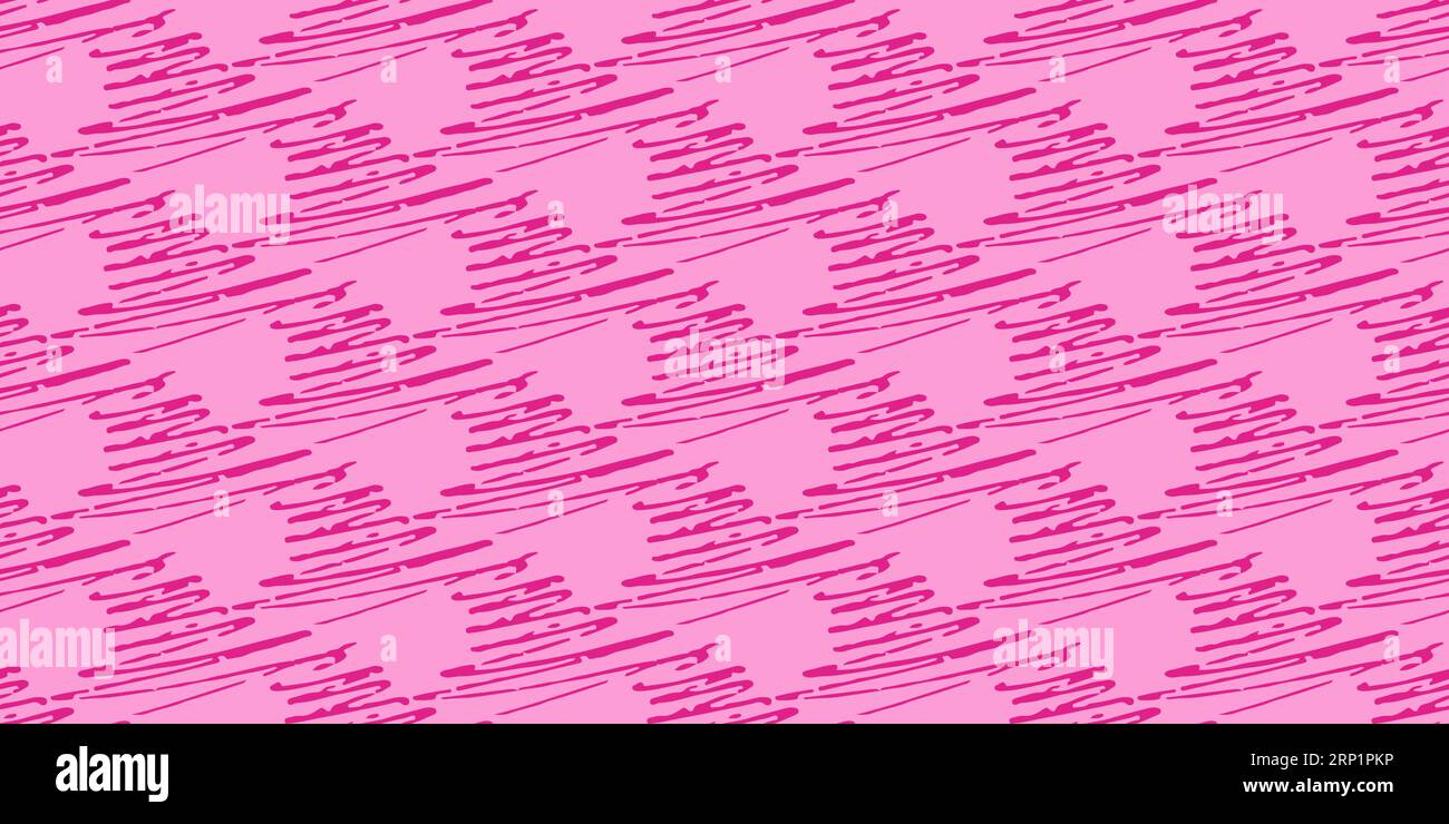 Barbie background. Pink shape seamless pattern. Trendy Barbiecore Style ...