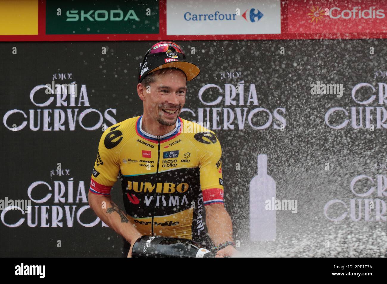 Primoz Roglic Slovenia Jumbo Visma stage winner Stock Photo - Alamy