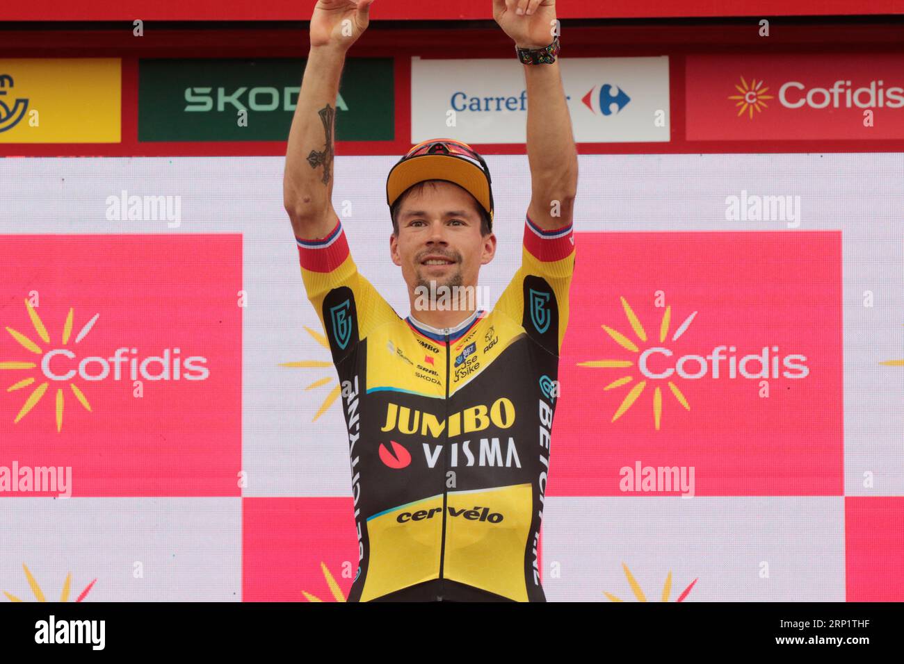 Primoz Roglic Slovenia Jumbo Visma stage winner Stock Photo - Alamy