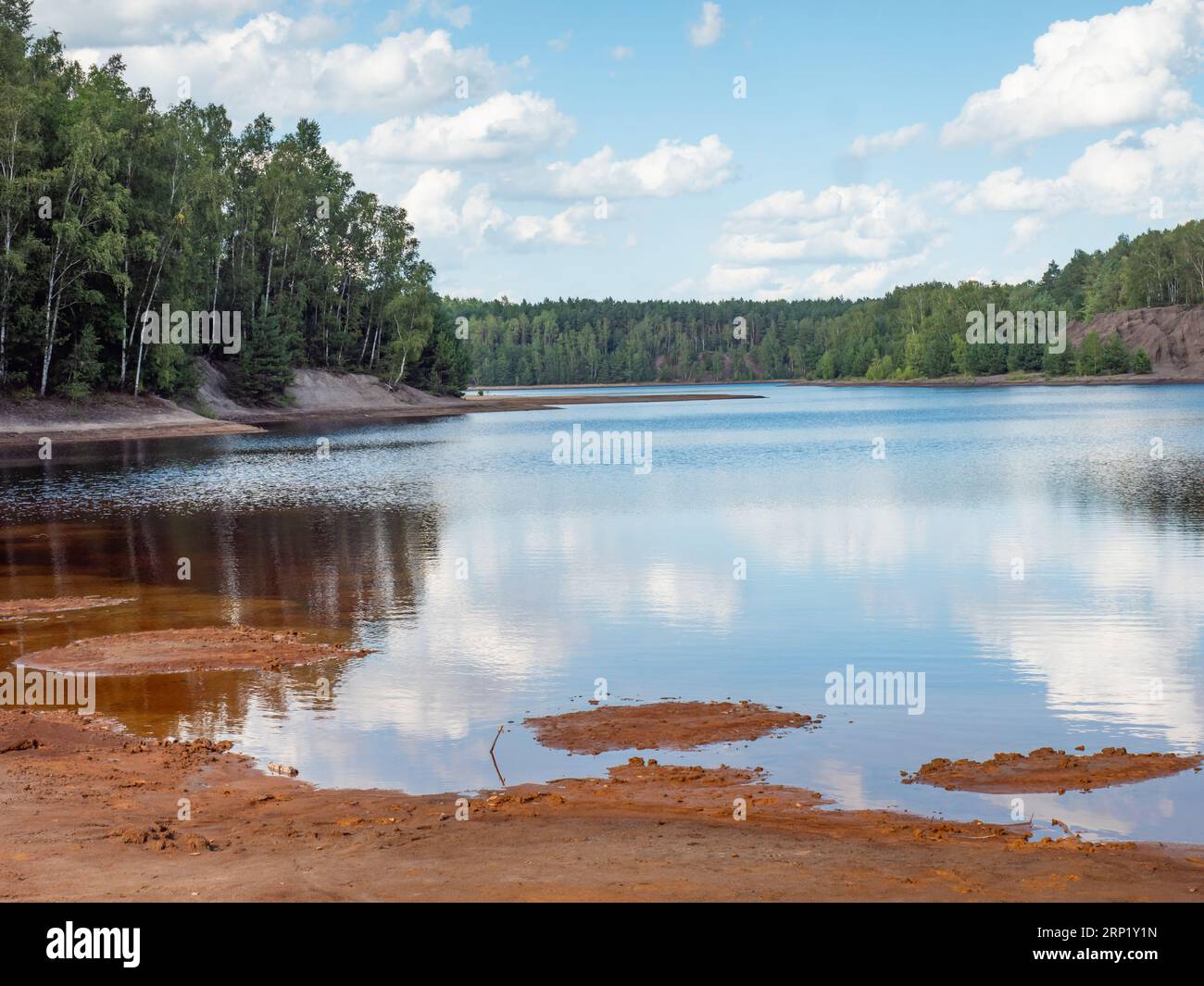 Geological mine park Leknica Poisoned lakes in the former open cast ...