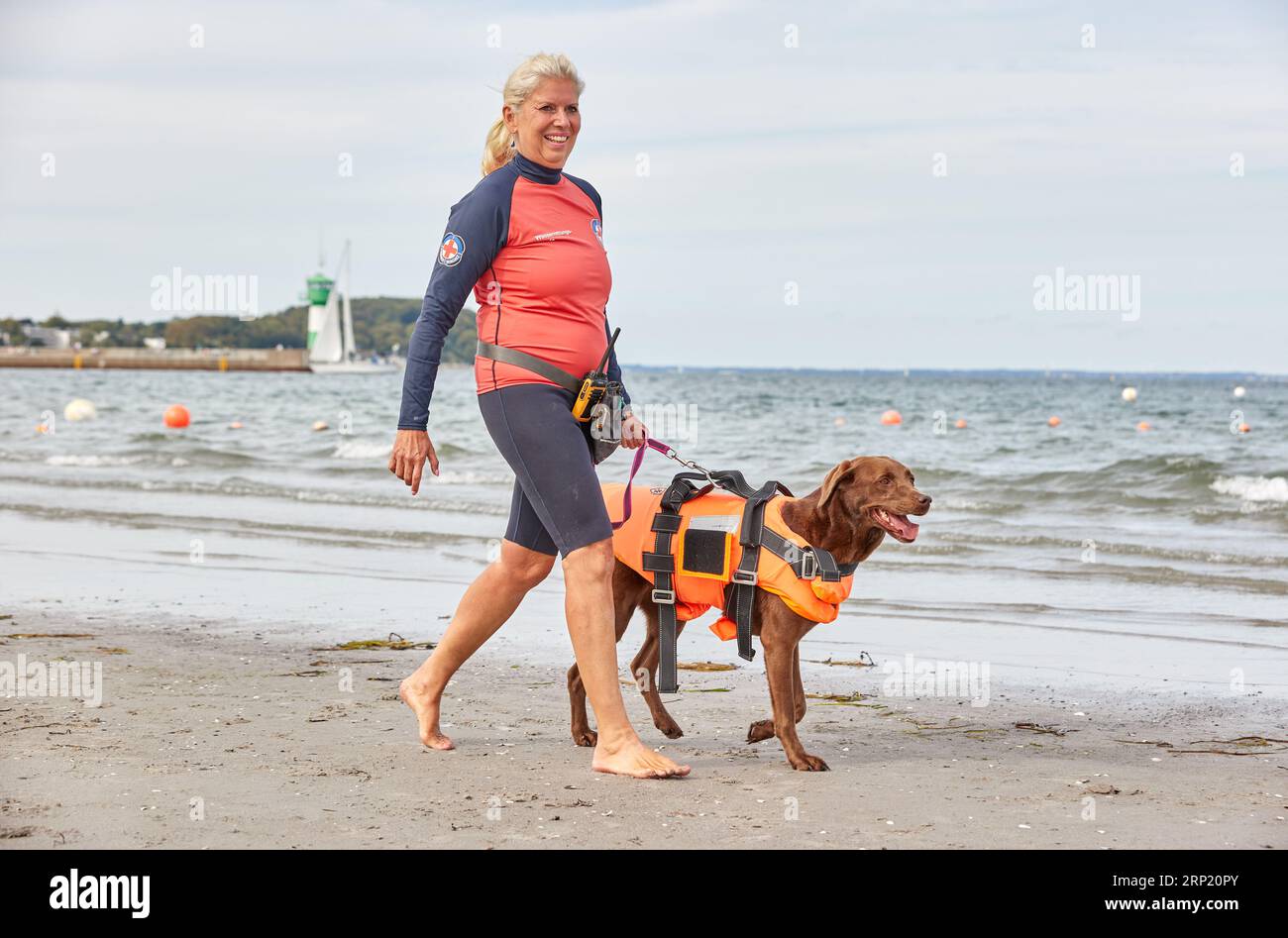 PRODUCTION - 24 August 2023, Schleswig-Holstein, Travemünde: Ulrike ...