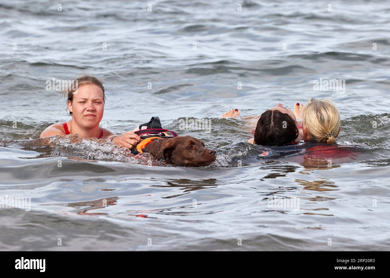 PRODUCTION - 24 August 2023, Schleswig-Holstein, Travemünde: Svenja ...