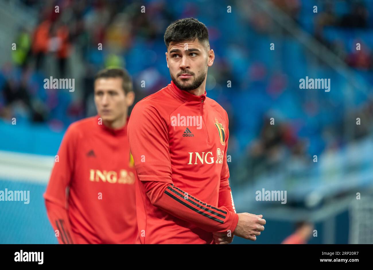Saint Petersburg, Russia – November 16, 2019. Belgium national football ...