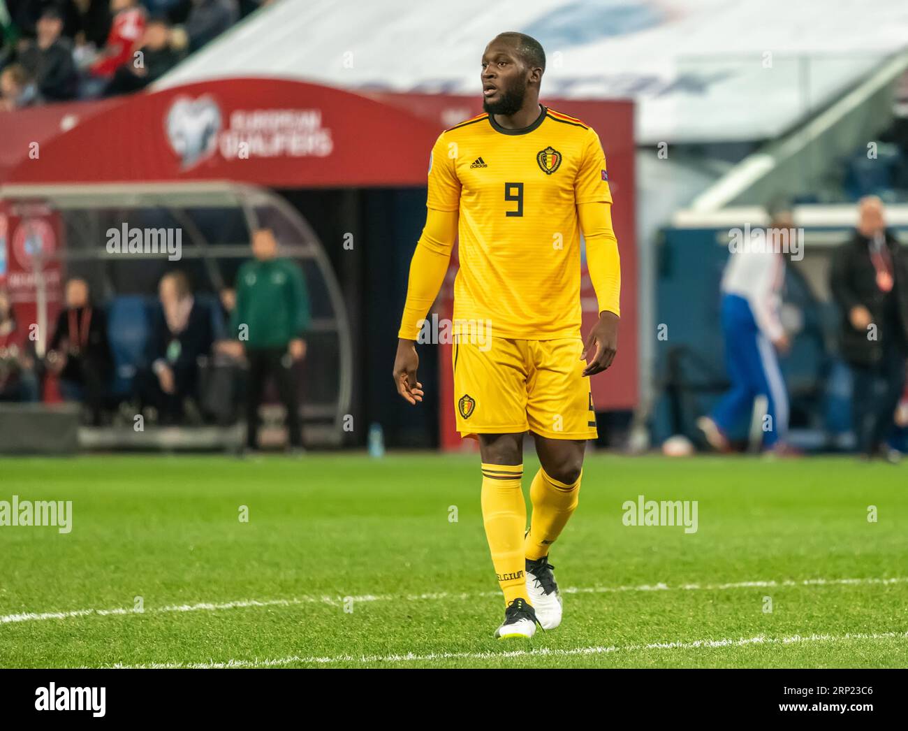 Saint Petersburg, Russia – November 16, 2019. Belgium national football ...