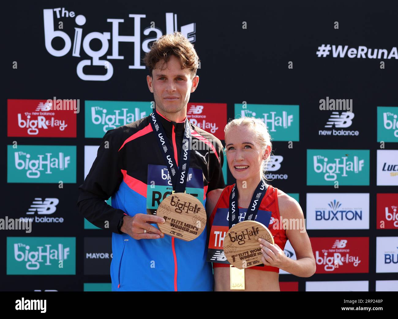 Jack Rowe and Calli Thackery with their trophies and medals for the ...