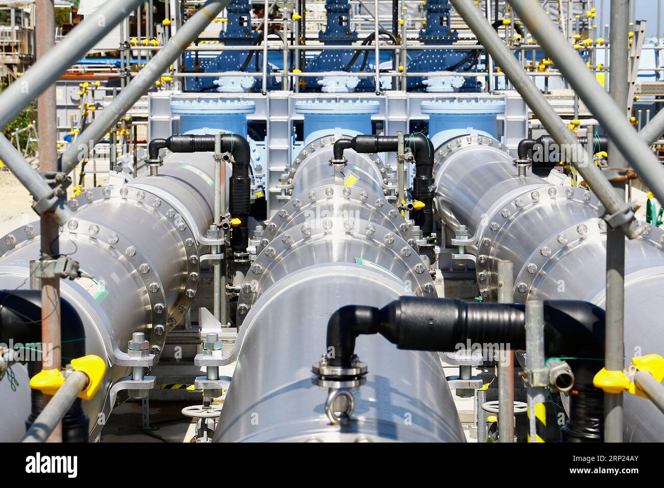 Futaba, Japan. 3rd Sep, 2023. The ALPS treated water dilution/discharge ...