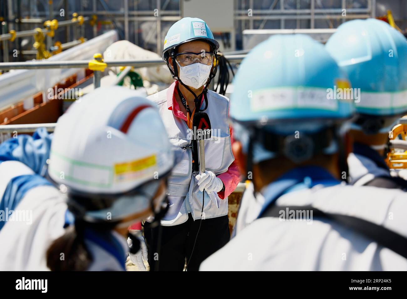 Futaba, Japan. 3rd Sep, 2023. Foreign media visit the ALPS treated ...