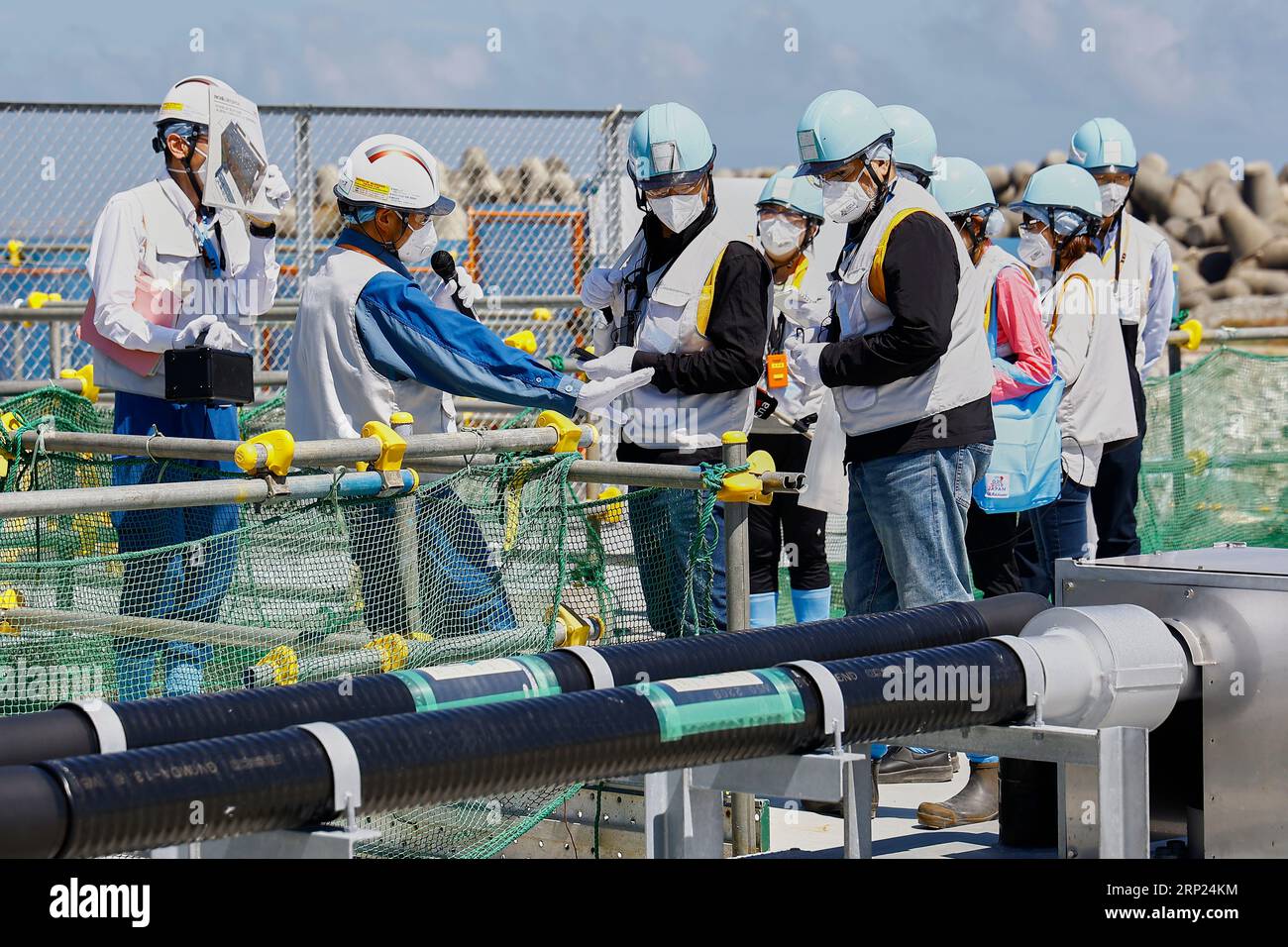 Futaba, Japan. 3rd Sep, 2023. Foreign media visit the ALPS treated ...