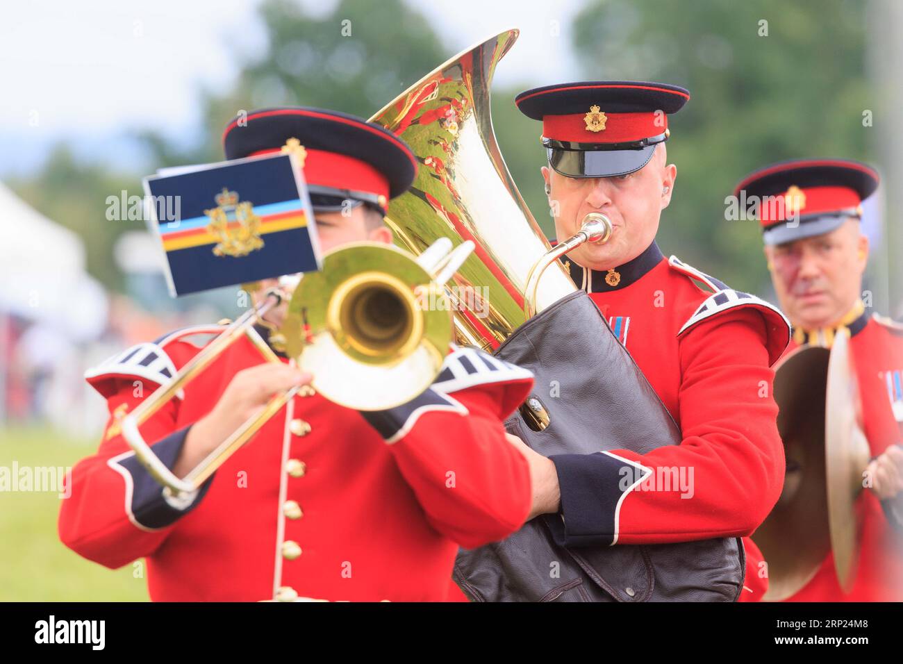 31st August 2023 The British Army Band Tidworth playing at Bucks County ...