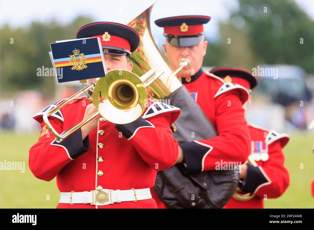 31st August 2023 The British Army Band Tidworth playing at Bucks County ...