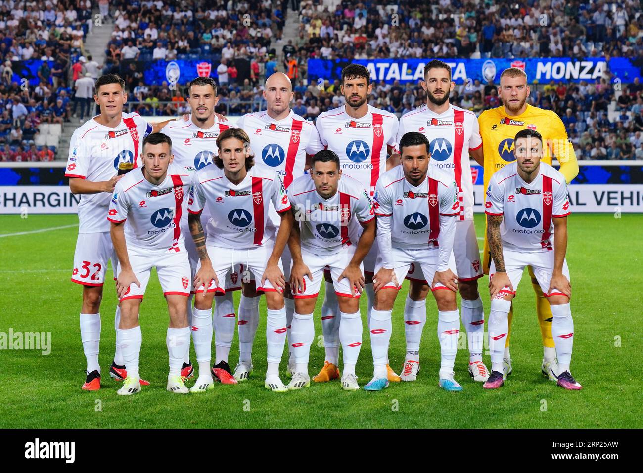 The AC Monza line up during the Italian championship Serie A football ...