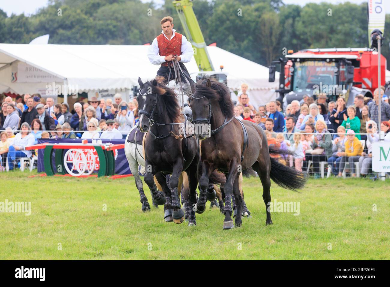 31st August 2023 Atkinson action horses entertain the crowds at Bucks ...