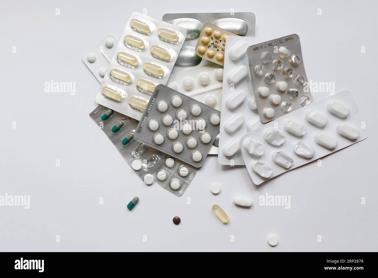 Symbolic image drug abuse, addiction, burnout, pharmacy, close-up of ...