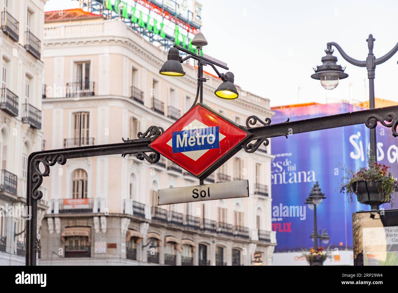 Berlin, Germany - FEB 17, 2022: Metro sign and logo at the entrance of ...