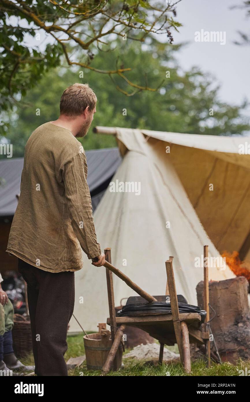 Forge in blacksmith tent in hi-res stock photography and images - Alamy