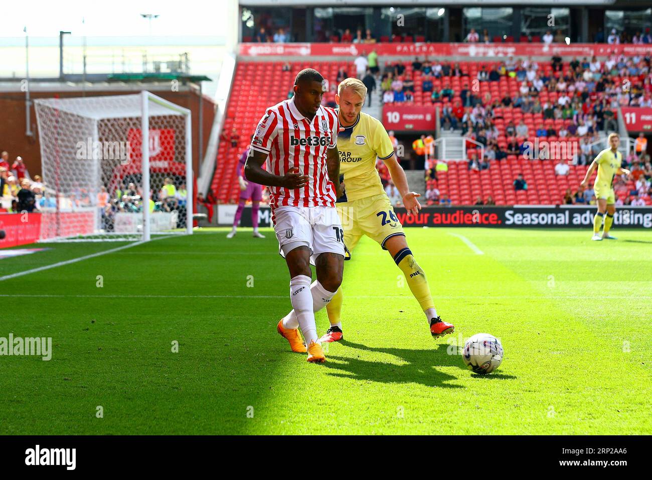 bet365 Stadium, Stoke, England - 2nd September 2023 Wesley (18) of ...