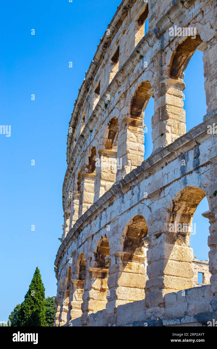 Roman Amphitheatre Pula Arena - Pula, Istria, Croatia Stock Photo - Alamy