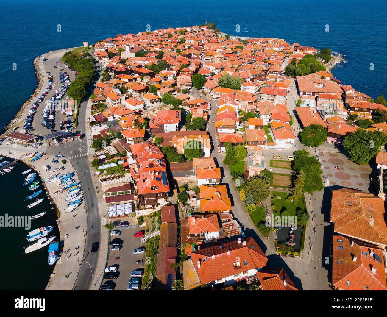 Aerial view nesebar black sea hi-res stock photography and images - Alamy