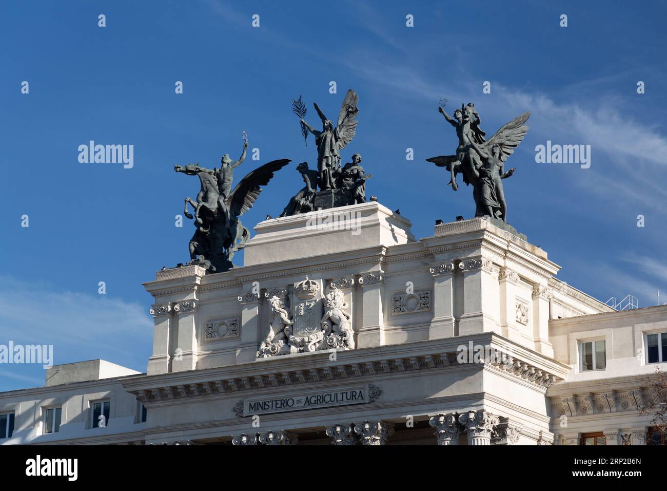 Madrid, Spain-FEB 17, 2022: The Palace of Fomento, also known as the ...