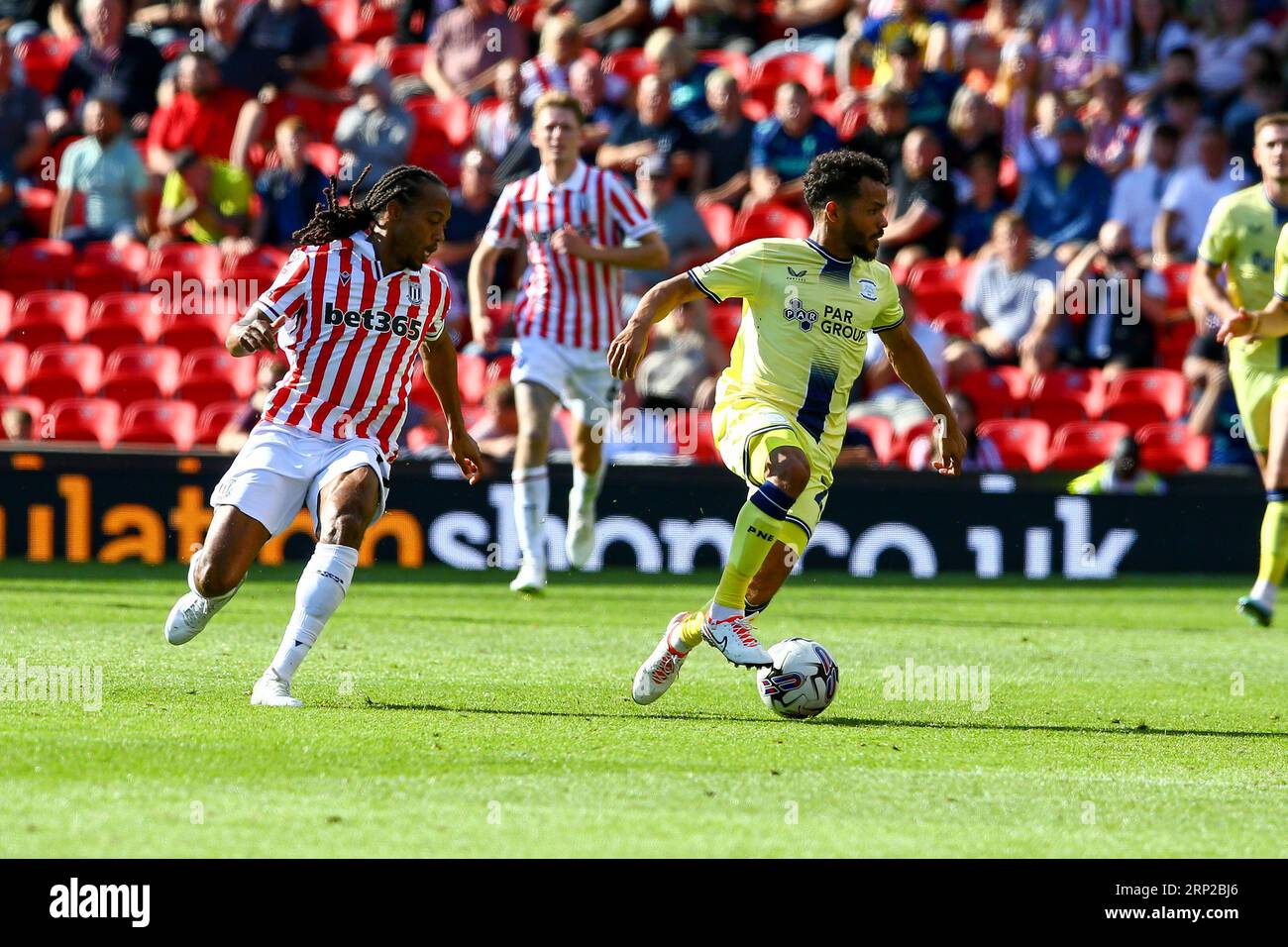 bet365 Stadium, Stoke, England - 2nd September 2023 Duane Holmes (25 ...