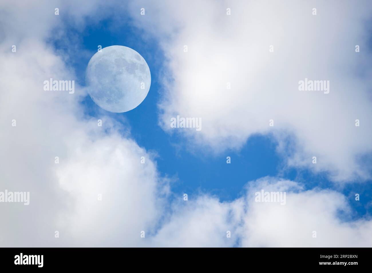 Moon behind clouds, full moon, Baden-Wuerttemberg, Germany Stock Photo ...