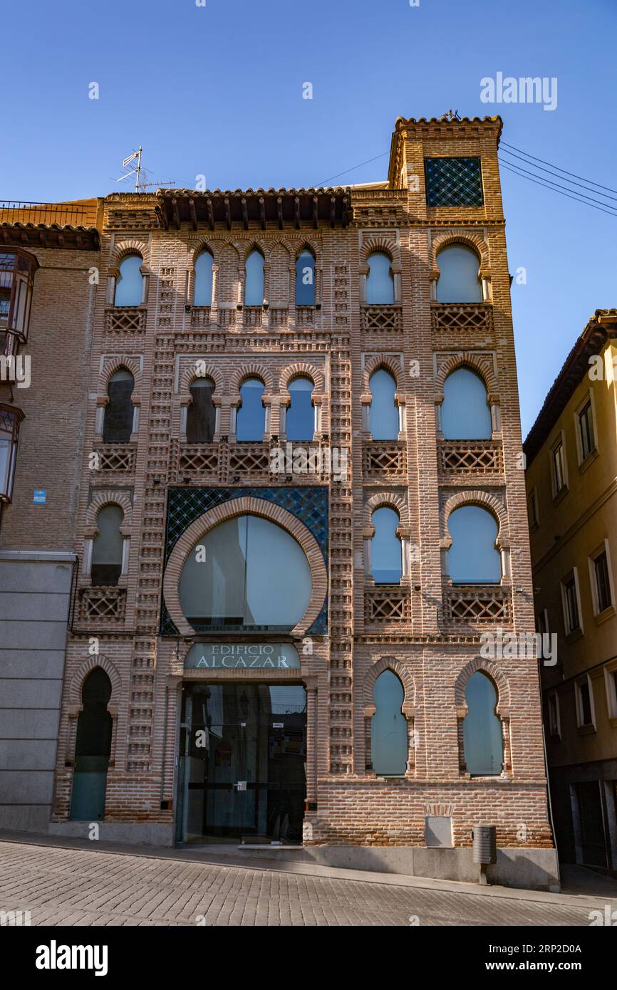 Toledo, Spain-FEB 17, 2022: The Alcazar of Toledo, Alcazar de Toledo is ...