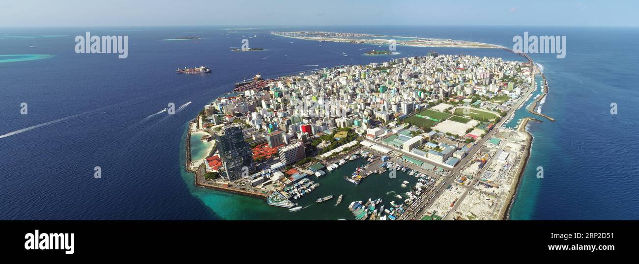 Malediven, China baut Freundschaftsbrücke (180831) -- MALE, Aug. 31 ...