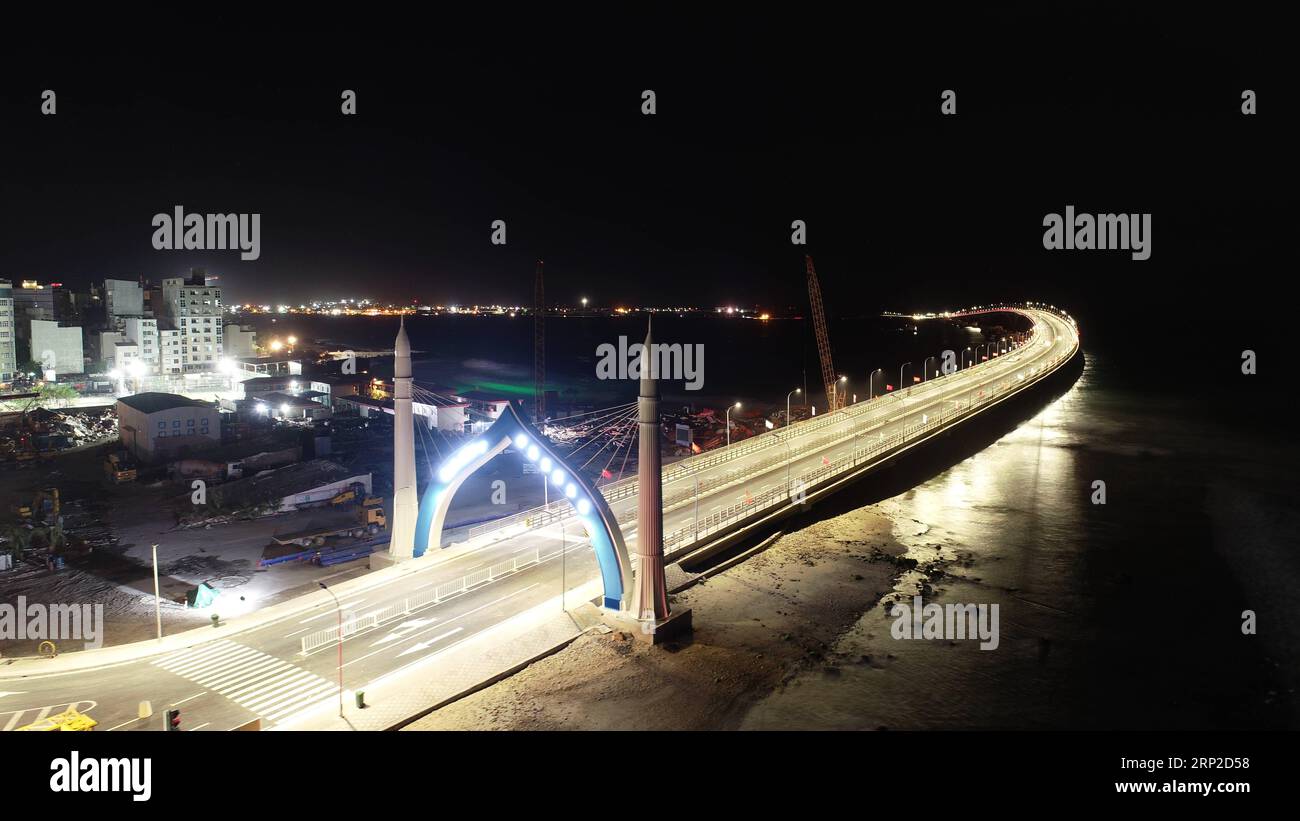 Malediven, China baut Freundschaftsbrücke (180831) -- MALE, Aug. 31 ...