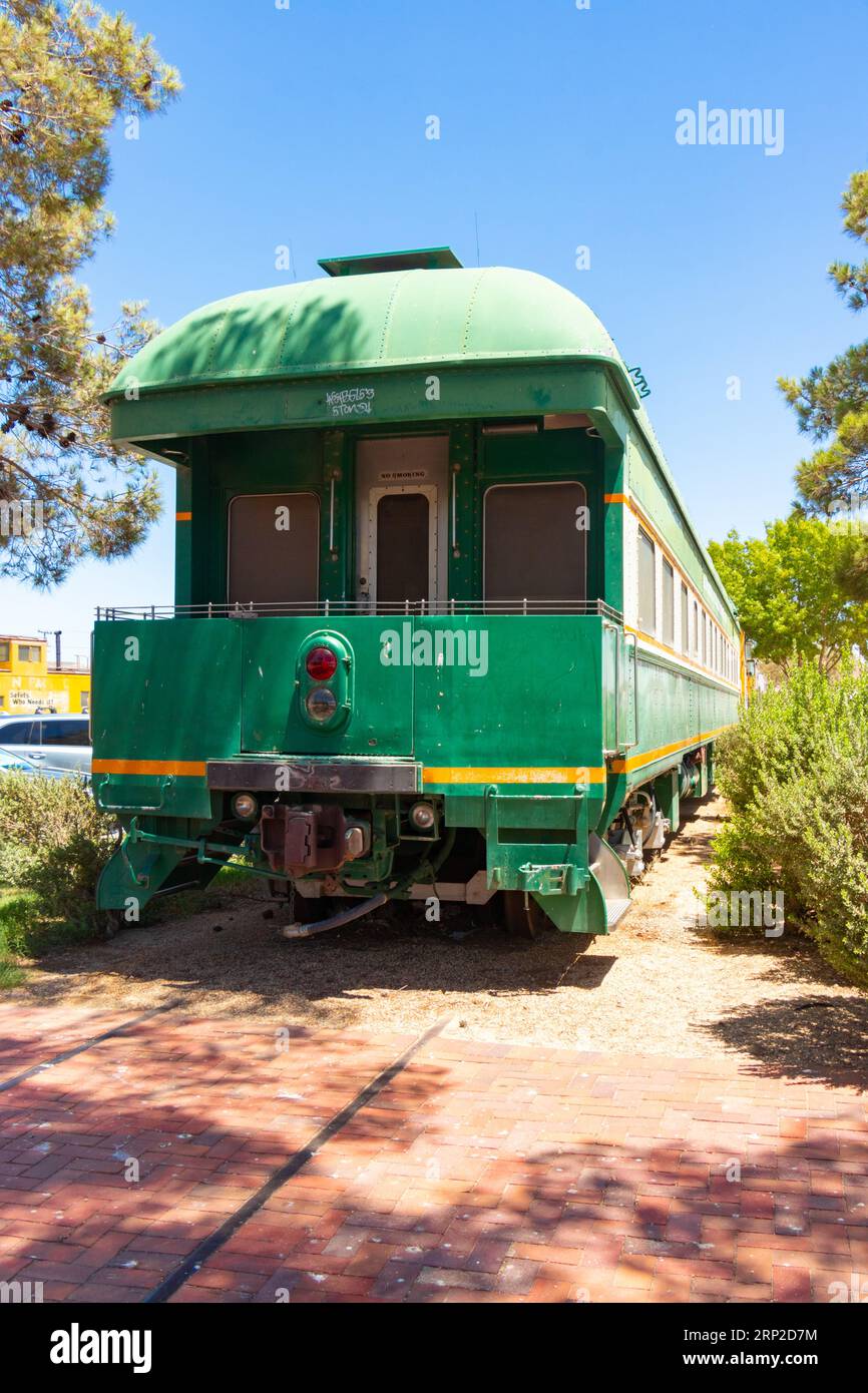 faded vintage railroad car carriage arizona & california RR railroad ...