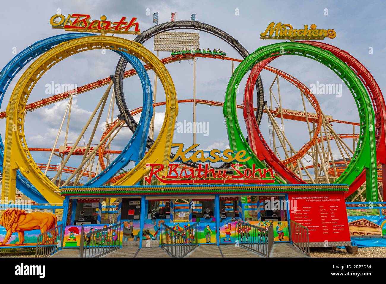 The Olympic Five Loop, Adrenalin Attraction, Prater, Vienna, Austria ...
