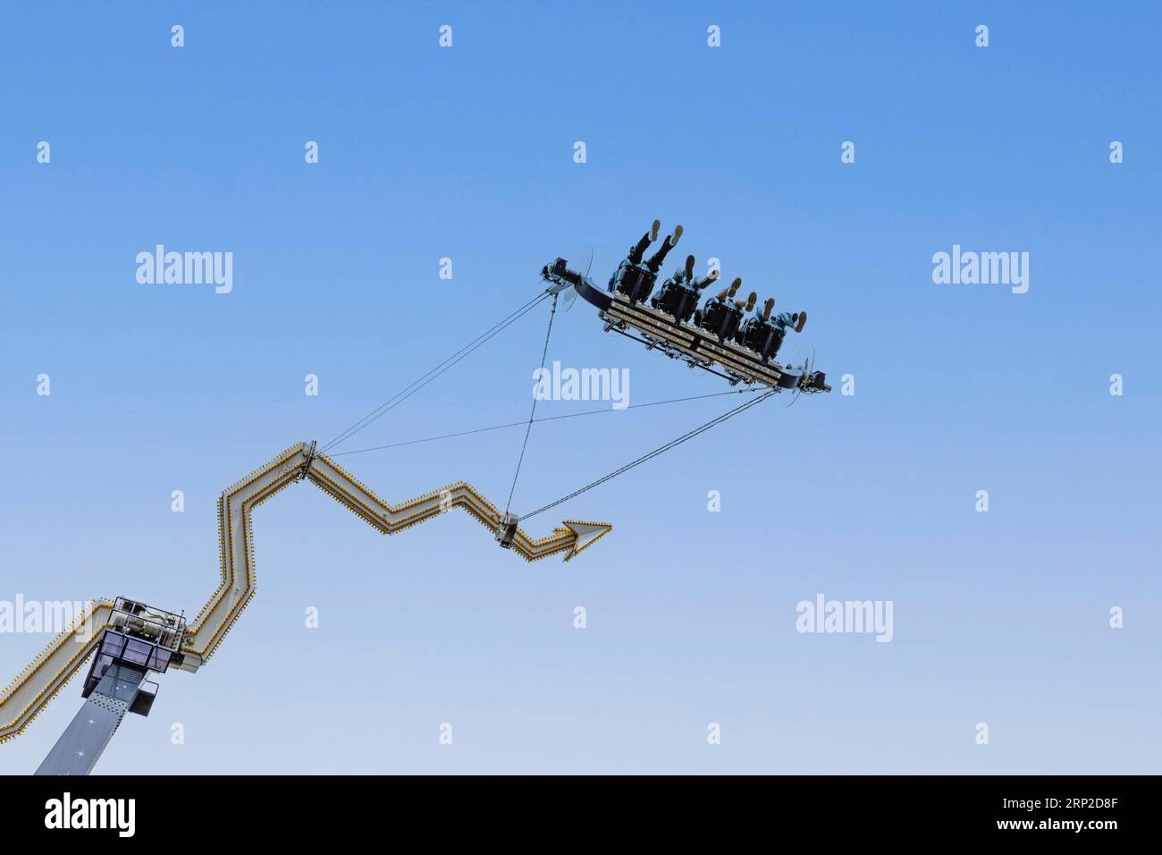 Adrenalin attraction Tornado, Prater, Vienna, Austria Stock Photo - Alamy