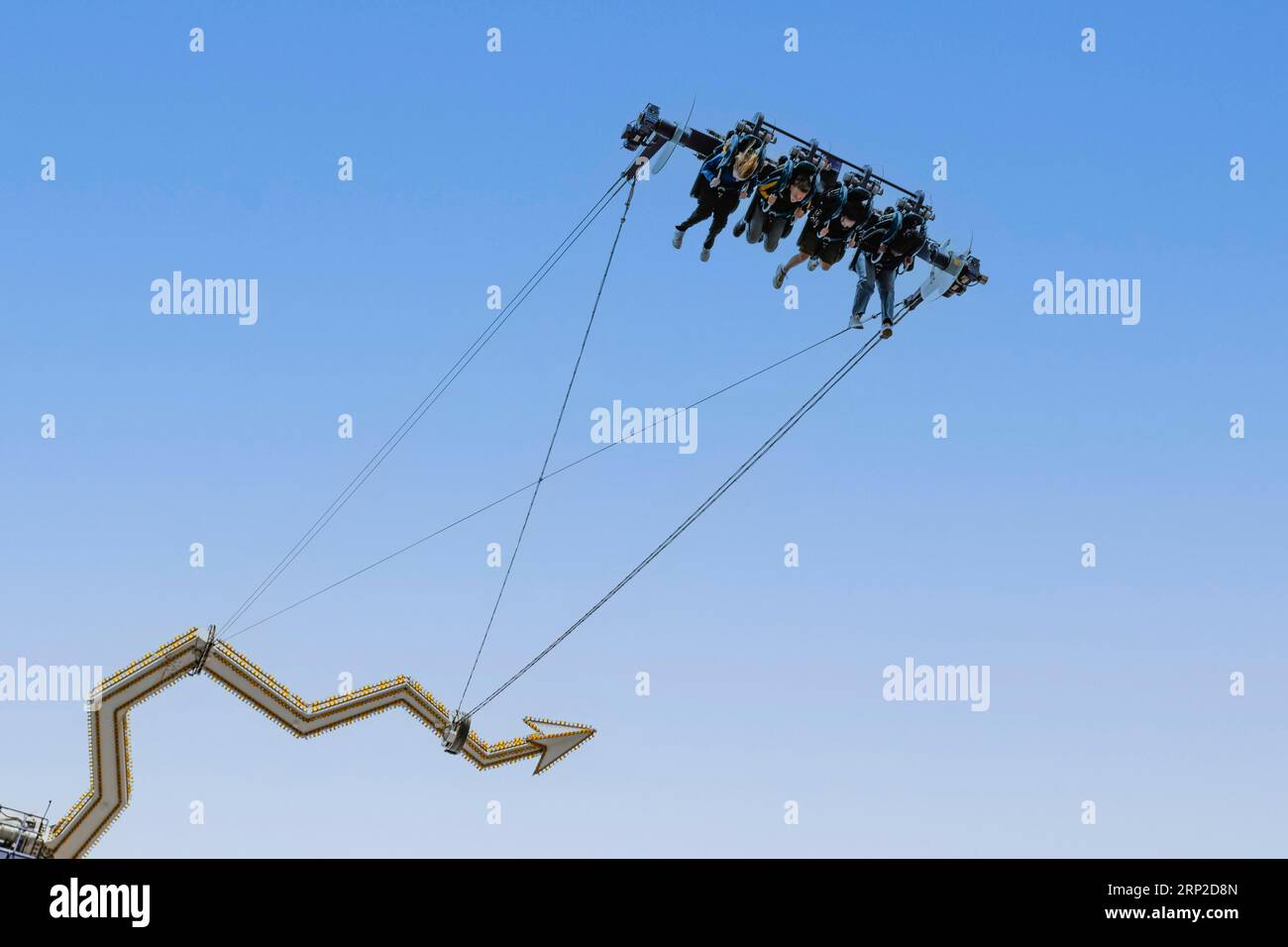 Adrenalin attraction Tornado, Prater, Vienna, Austria Stock Photo - Alamy