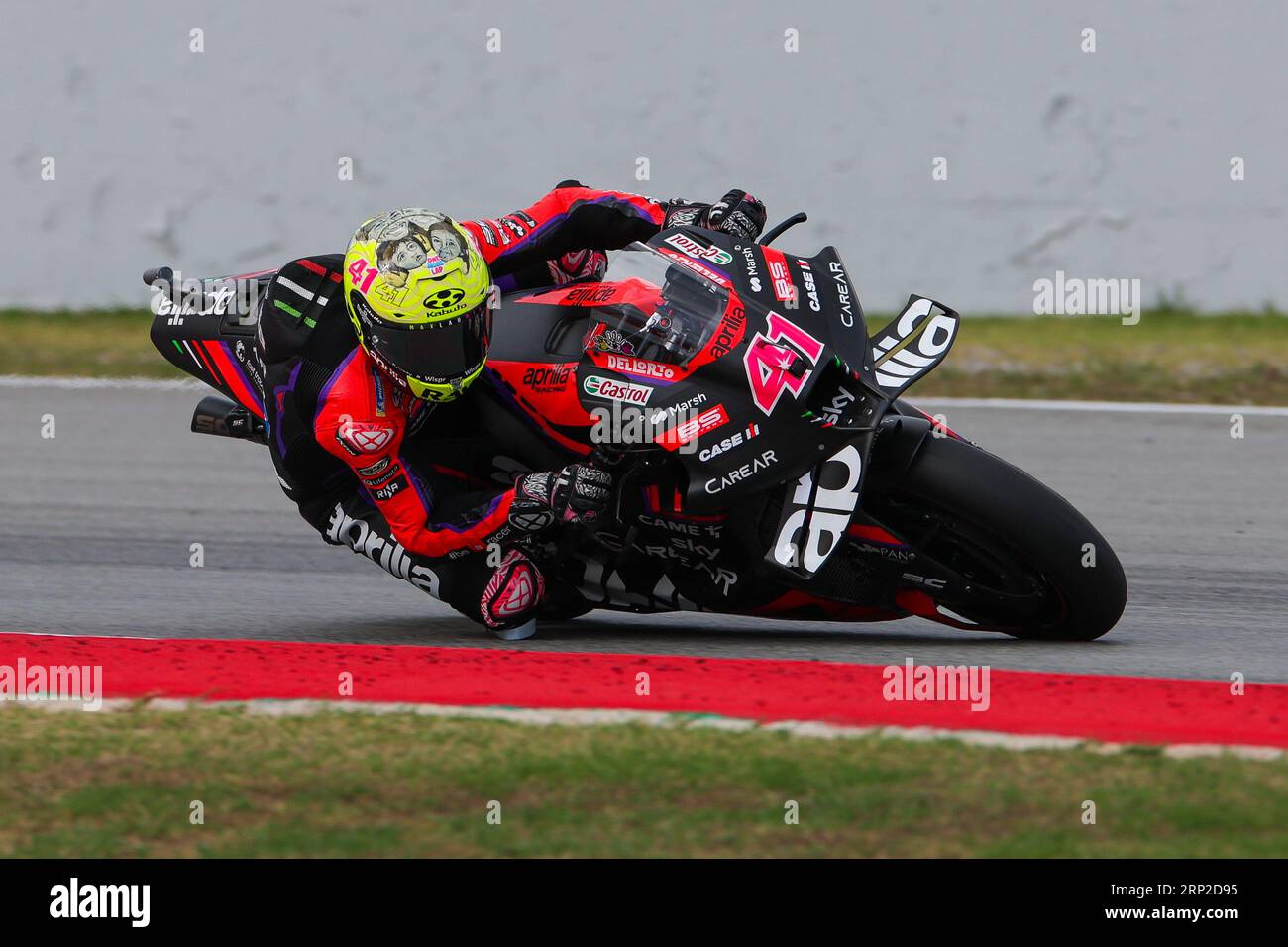 Barcelona, Spain. 2nd Sep, 2023. Aleix Espargaro from Spain of Aprilia Racing team with Aprilia ...