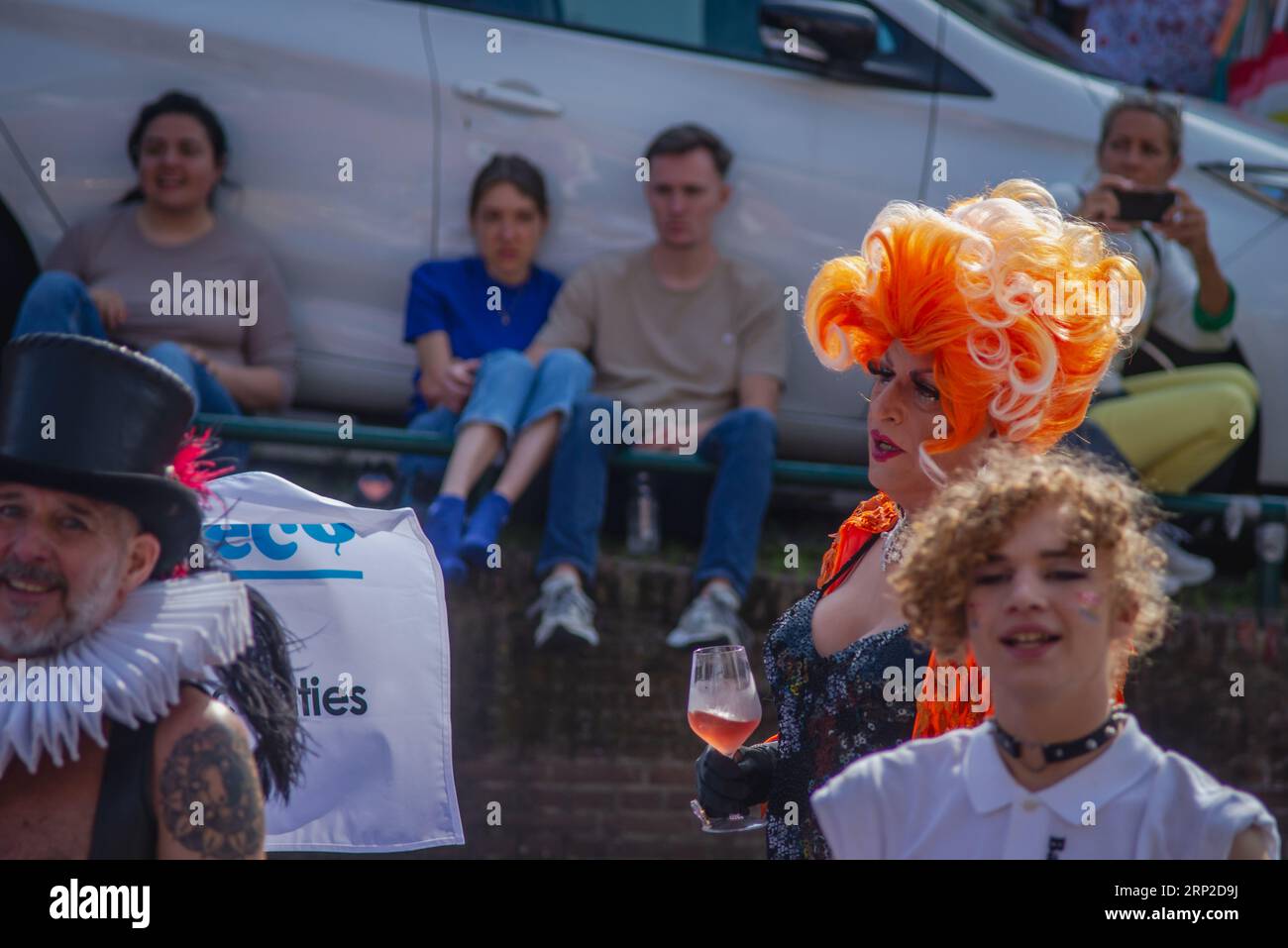 September 2, 2023, Leiden, Netherlands, First Pride with colorful ...