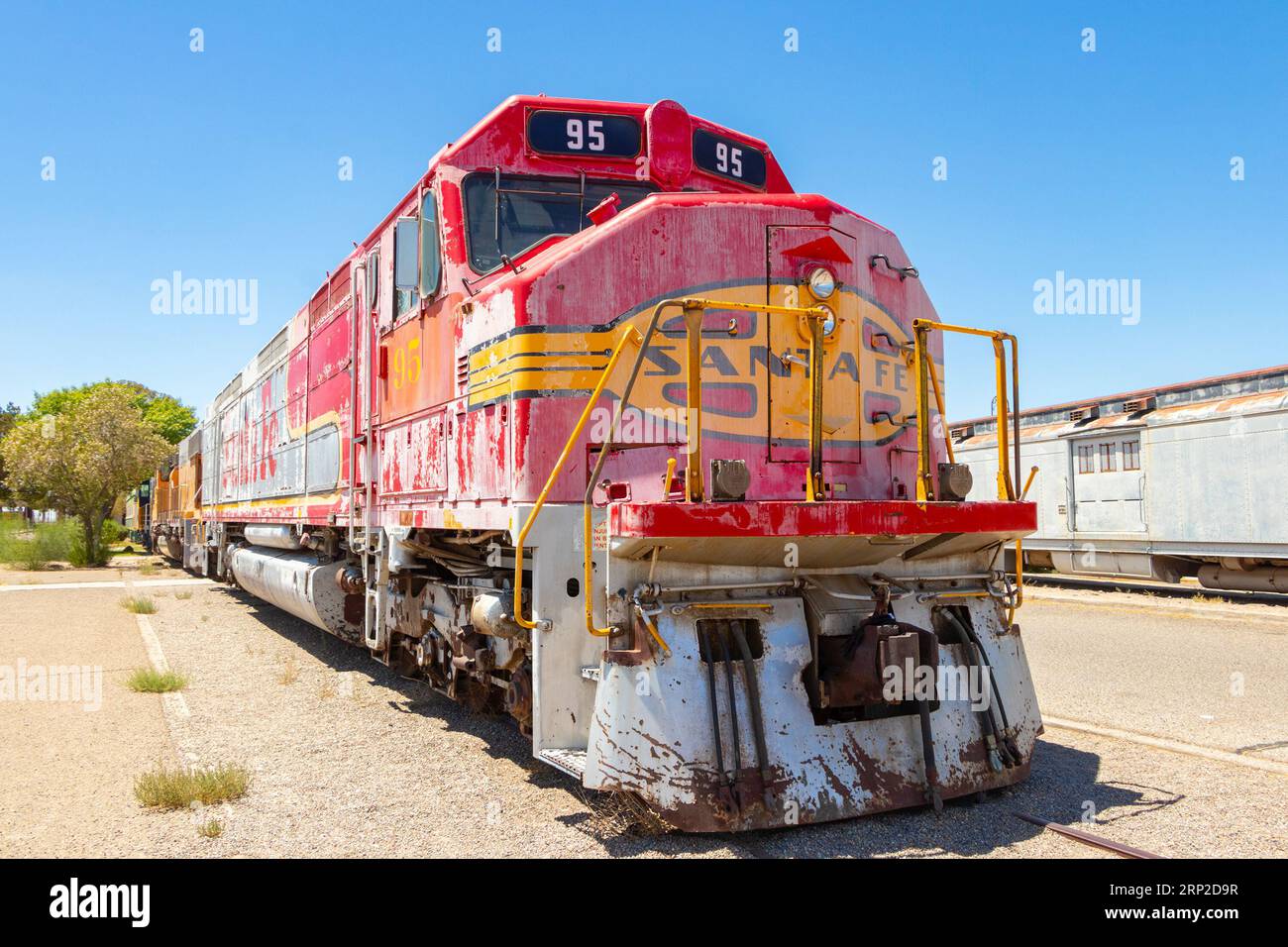 freight engine santa fe 1460at Western America Railroad Museum on Route 66 Barstow in California ...