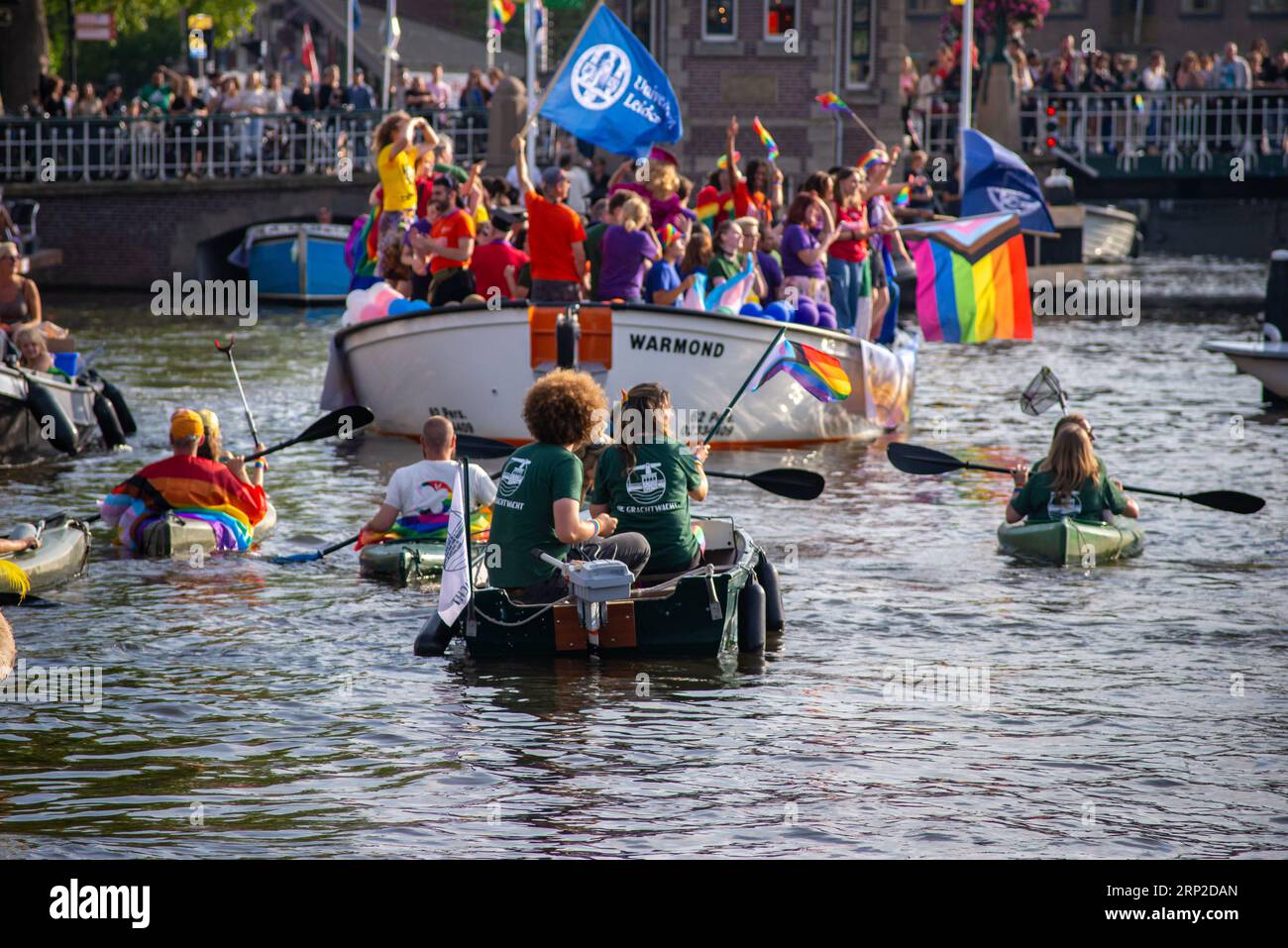 September 2, 2023, Leiden, Netherlands, First Pride with colorful ...
