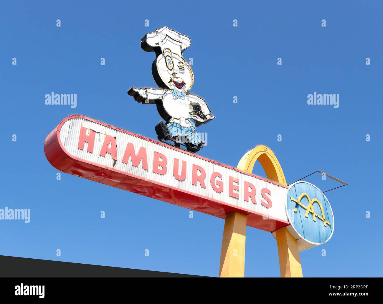 original mcdonalds store restaurant sign with original logo- the oldest ...