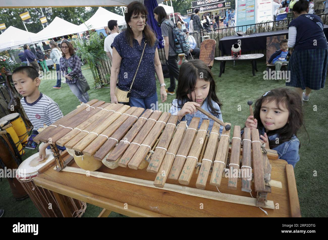 Children with musical instruments hi-res stock photography and images ...
