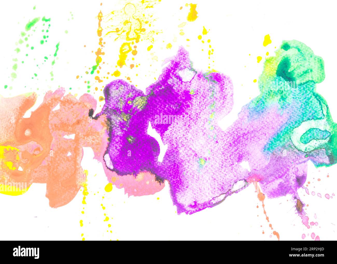 Watercolor stained white background Stock Photo - Alamy